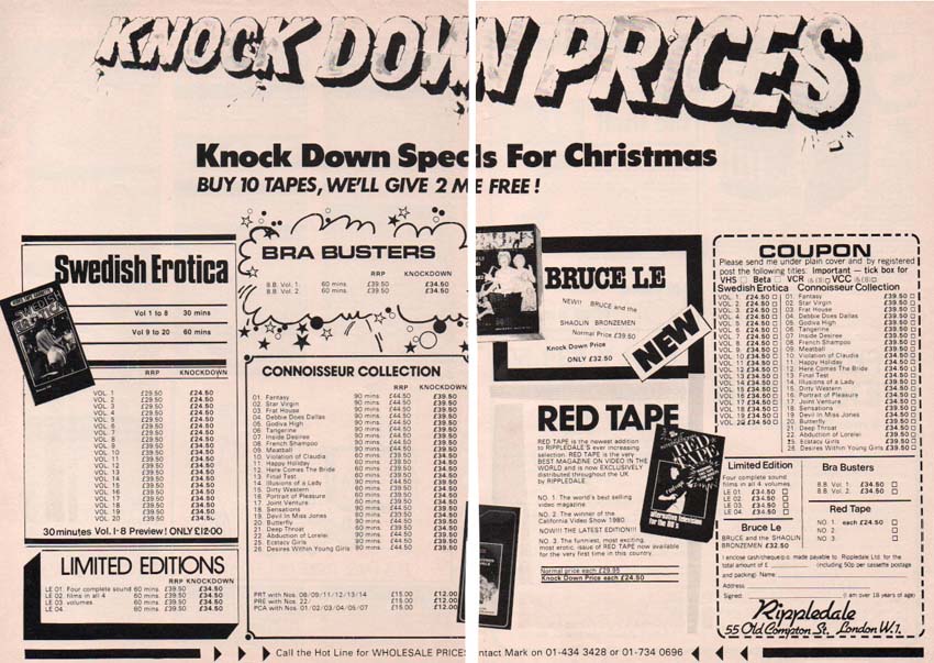 VHS Pre-Cert Video Magazine Ads From The 1980s - Desperate Living