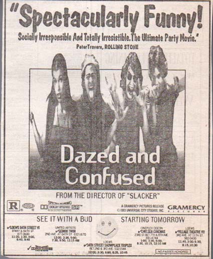 Now Showing In These Cinemas: Classic Cult Movie Press Advertising ...