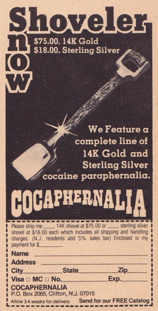 Snowblind: Shameless Cocaine Advertising From The 1970s - Desperate Living